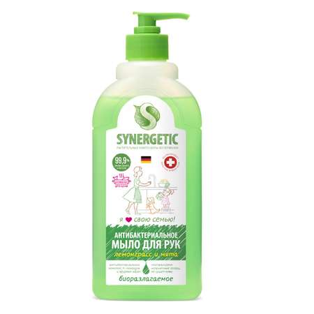 Мыло жидкое Synergetic 500 мл купить по цене 199 ₽ в интернет-магазине Детский мир