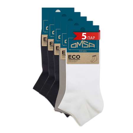 Носки 5 пар Omsa цвет многоцветный OMSA ECO 402 3Nero/Grigio Chiaro/Bianco (5 шт) купить по цене ...